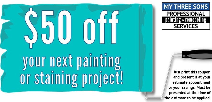 Instant Savings Coupon - My Three Sons Painting