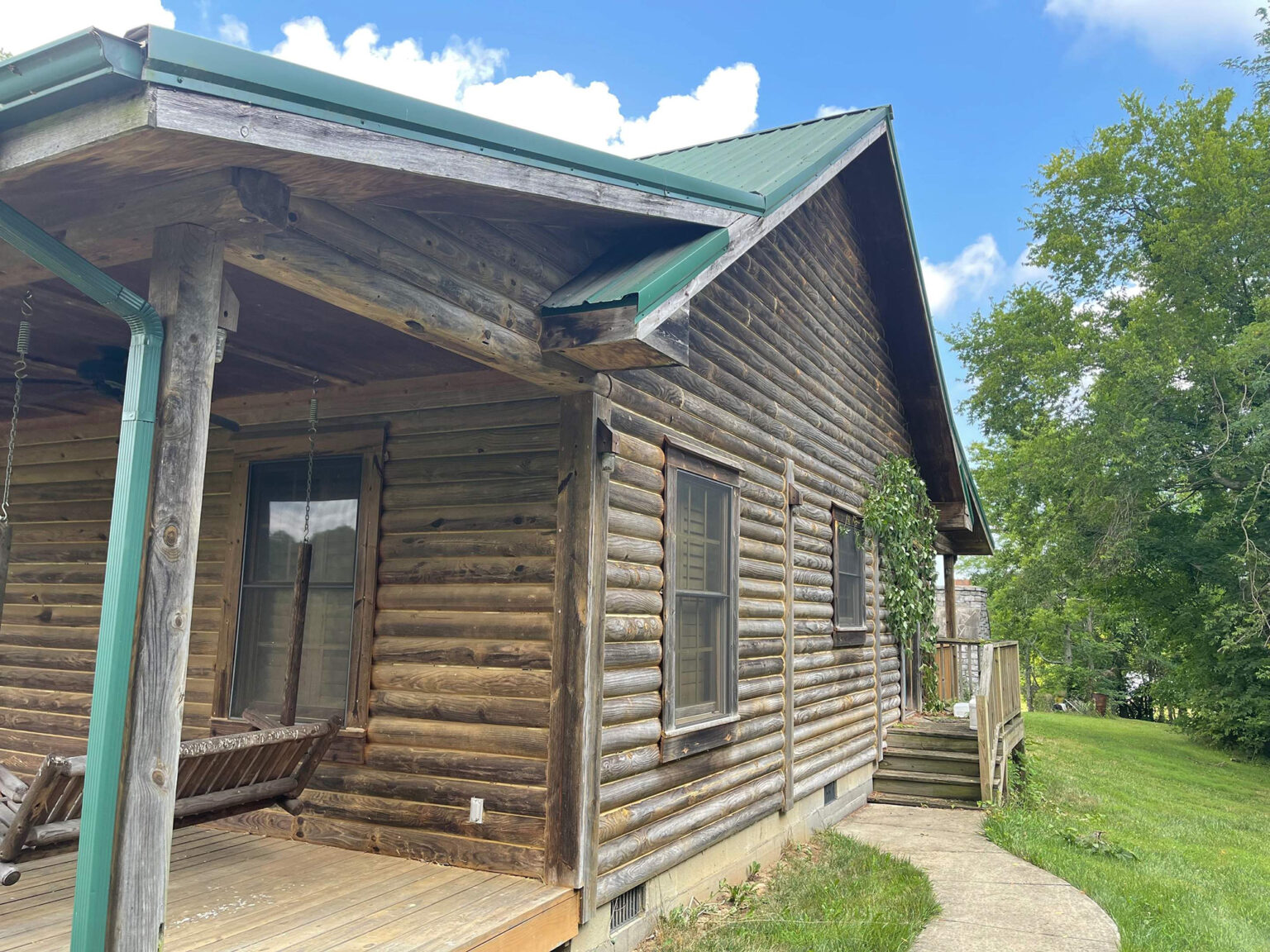 Five Steps to Staining a Log Home or Cabin - My Three Sons Painting