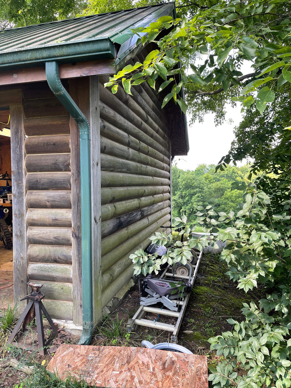 Five Steps to Staining a Log Home or Cabin - My Three Sons Painting