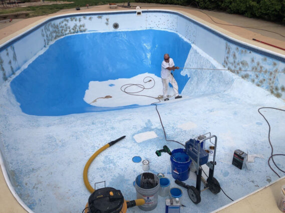 Epoxy Pool Coating Service - My Three Sons Painting