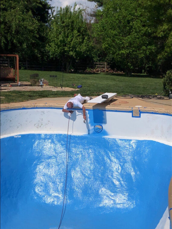 Epoxy Pool Coating Service - My Three Sons Painting